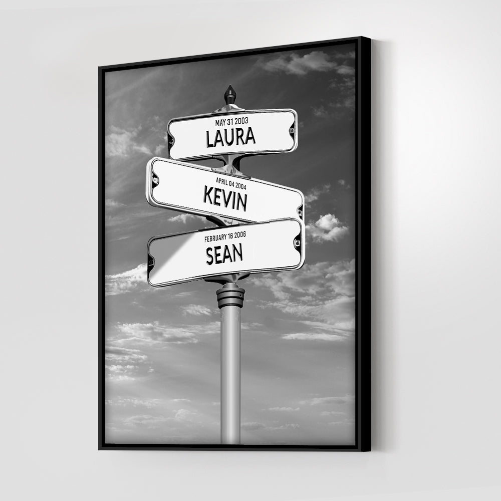 Personalized Family Street Sign