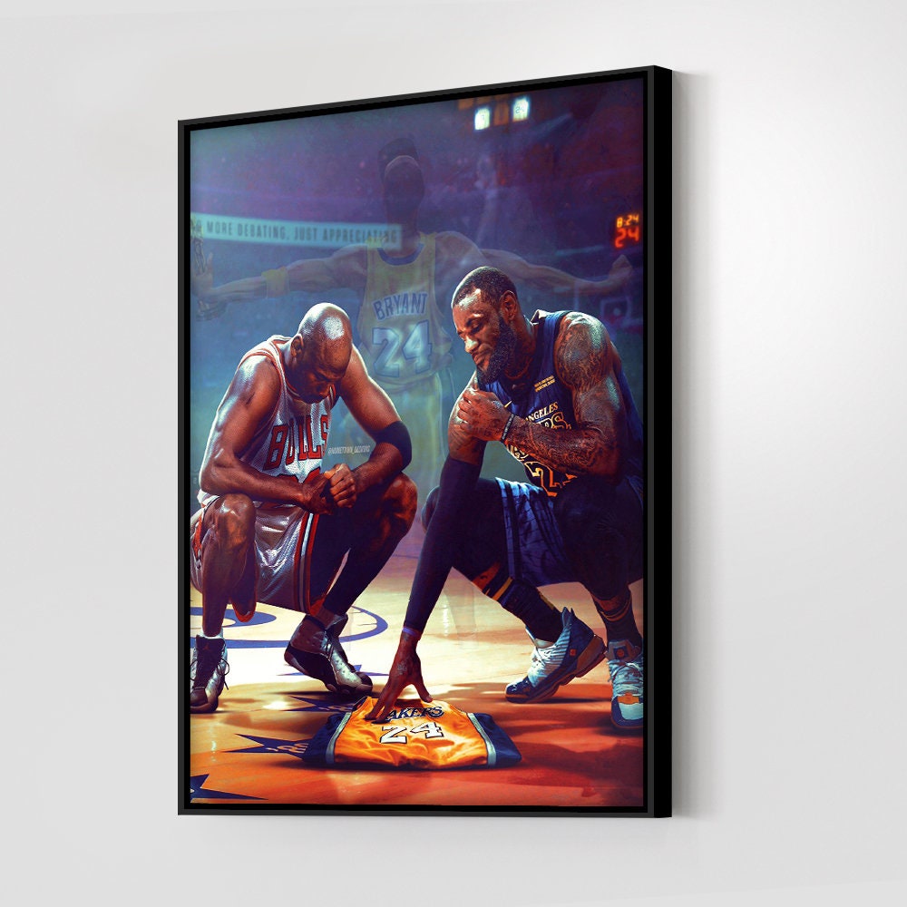 RIP Kobe NBA Stars Abstract Canvas Wall Art - NBA Canvas - AlphaWallArtCo